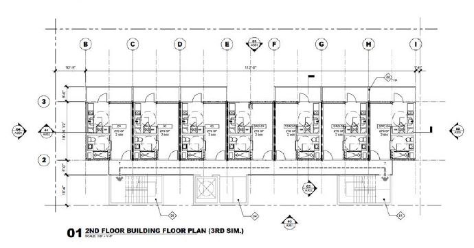 3 Story Over Podium | 6720 Square Foot Multi-family Floor Plan