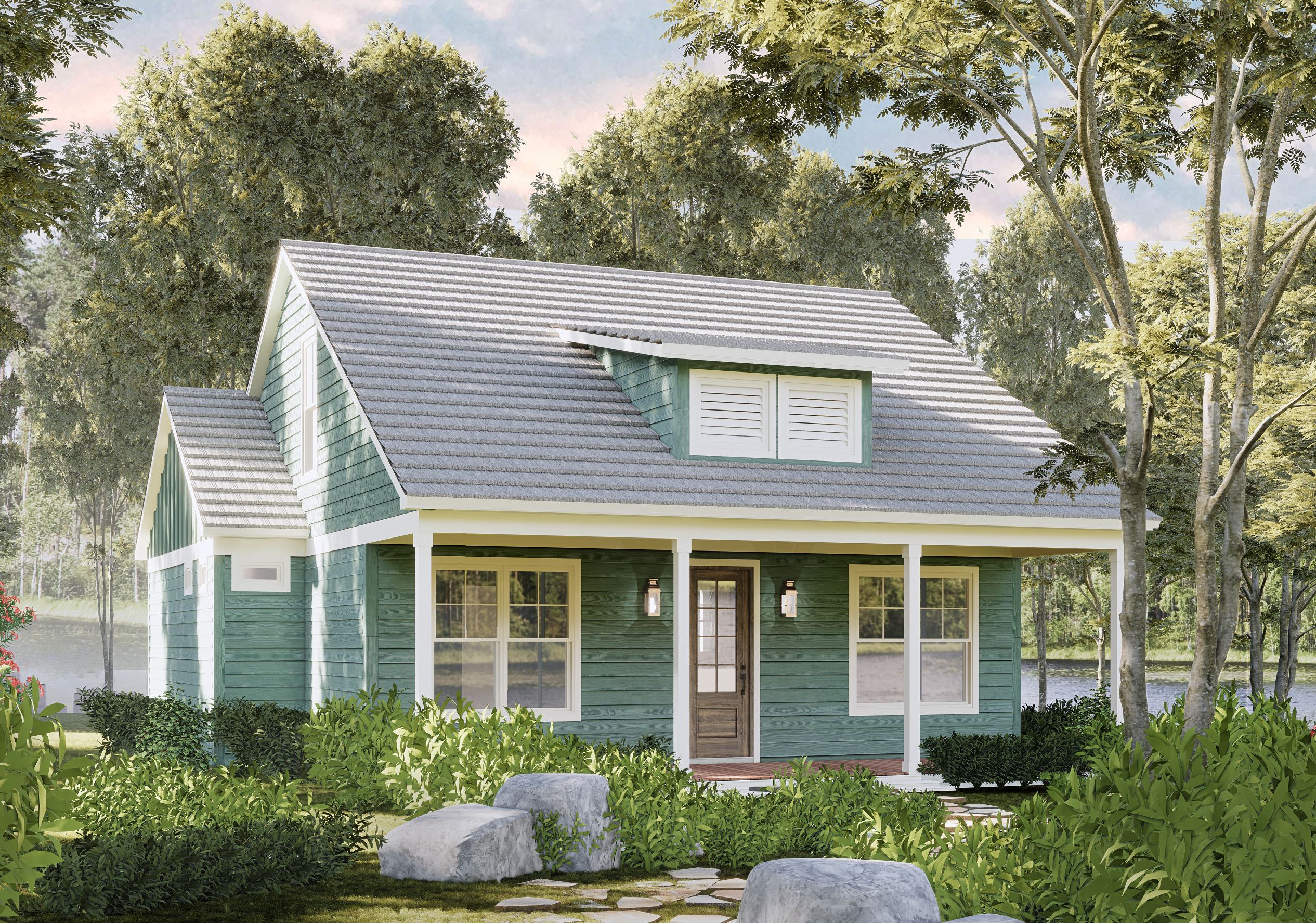 The Cottage | 1064 Square Foot Cape Floor Plan